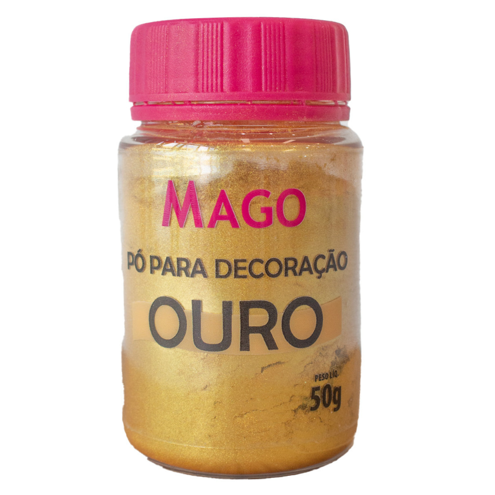 Pó para Decoração Ouro 50g - Mago Indústria