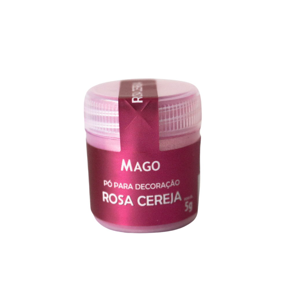 Pó para Decoração Rosa Cereja 5g - Mago Indústria